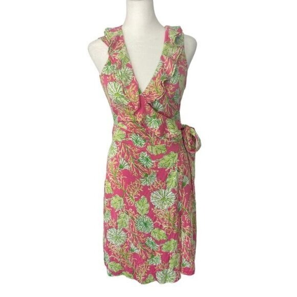 Lilly Pulitzer | Dresses | Lilly Pulitzer Hayden Paint My Petals Silk ...